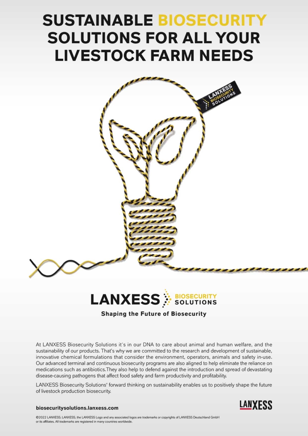 Lanxess Biosecurity Solutions | Marken Launch | Sein und Haben